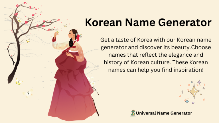 Korean Name Generator